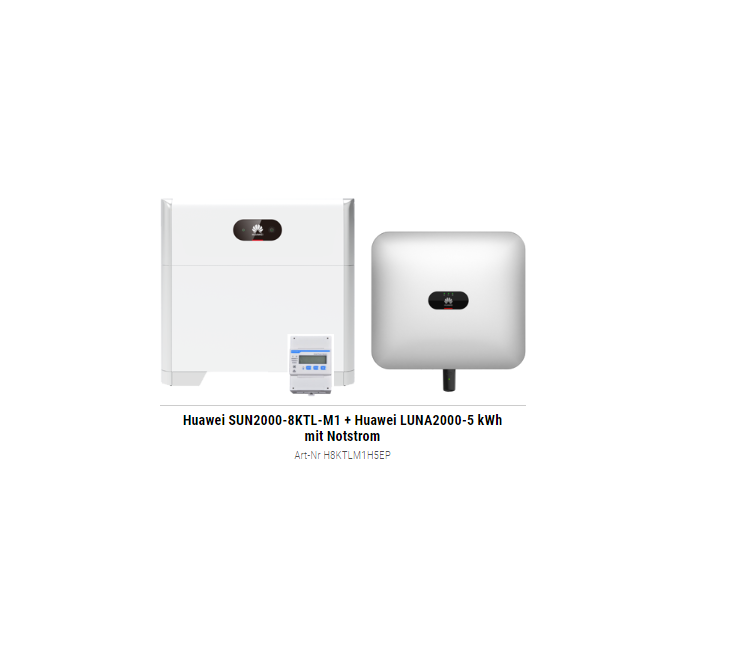 Huawei SUN2000-8KTL-M1 + Huawei LUNA2000-5 kWh mit Notstrom online ...